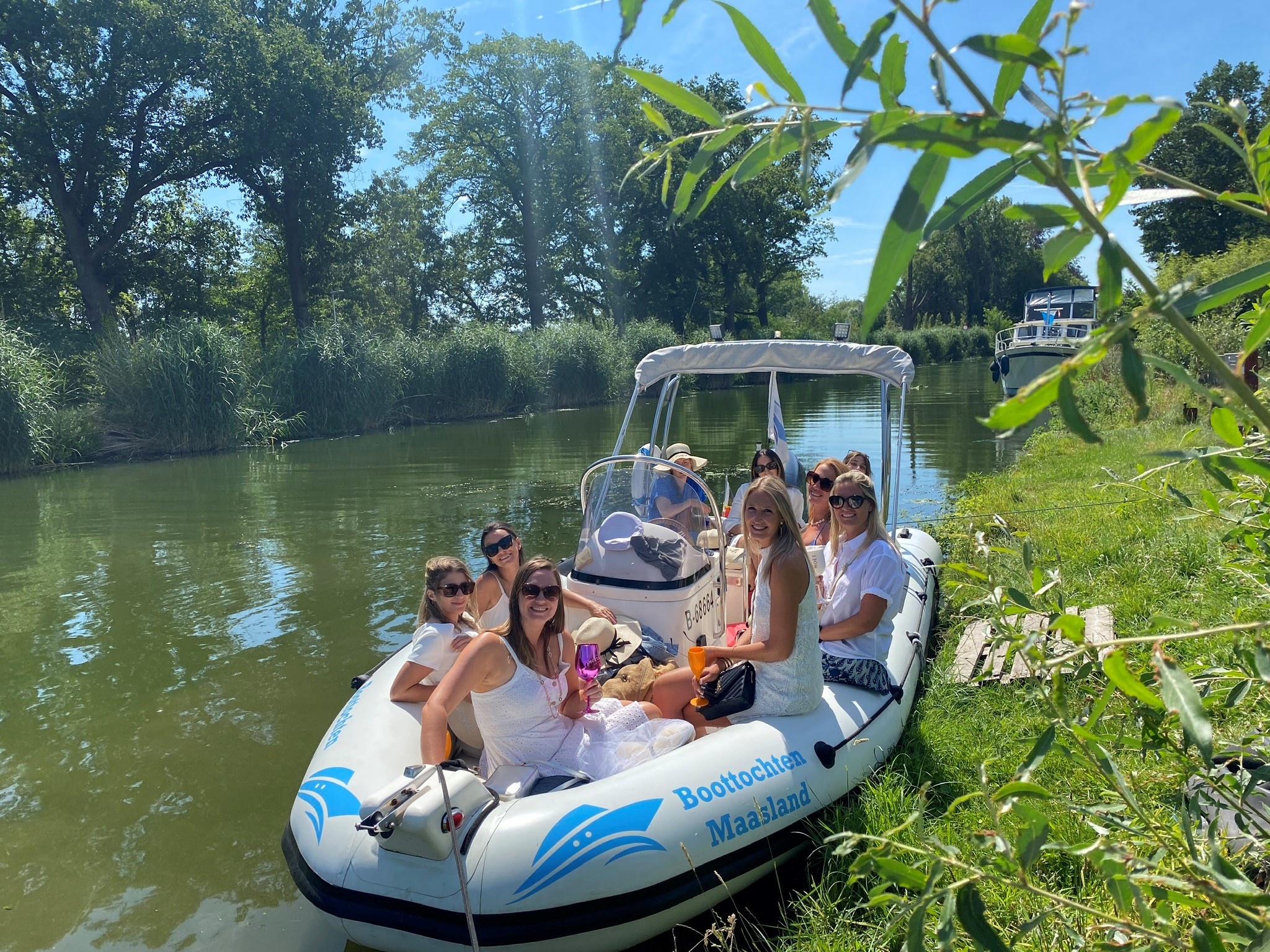 Boat trip on the Maas